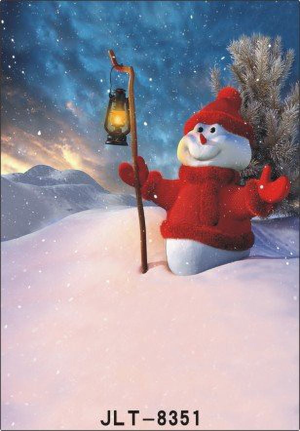 MOHome 5x7ft Snowman Christmas Photo Backdrop Studio Photography ...