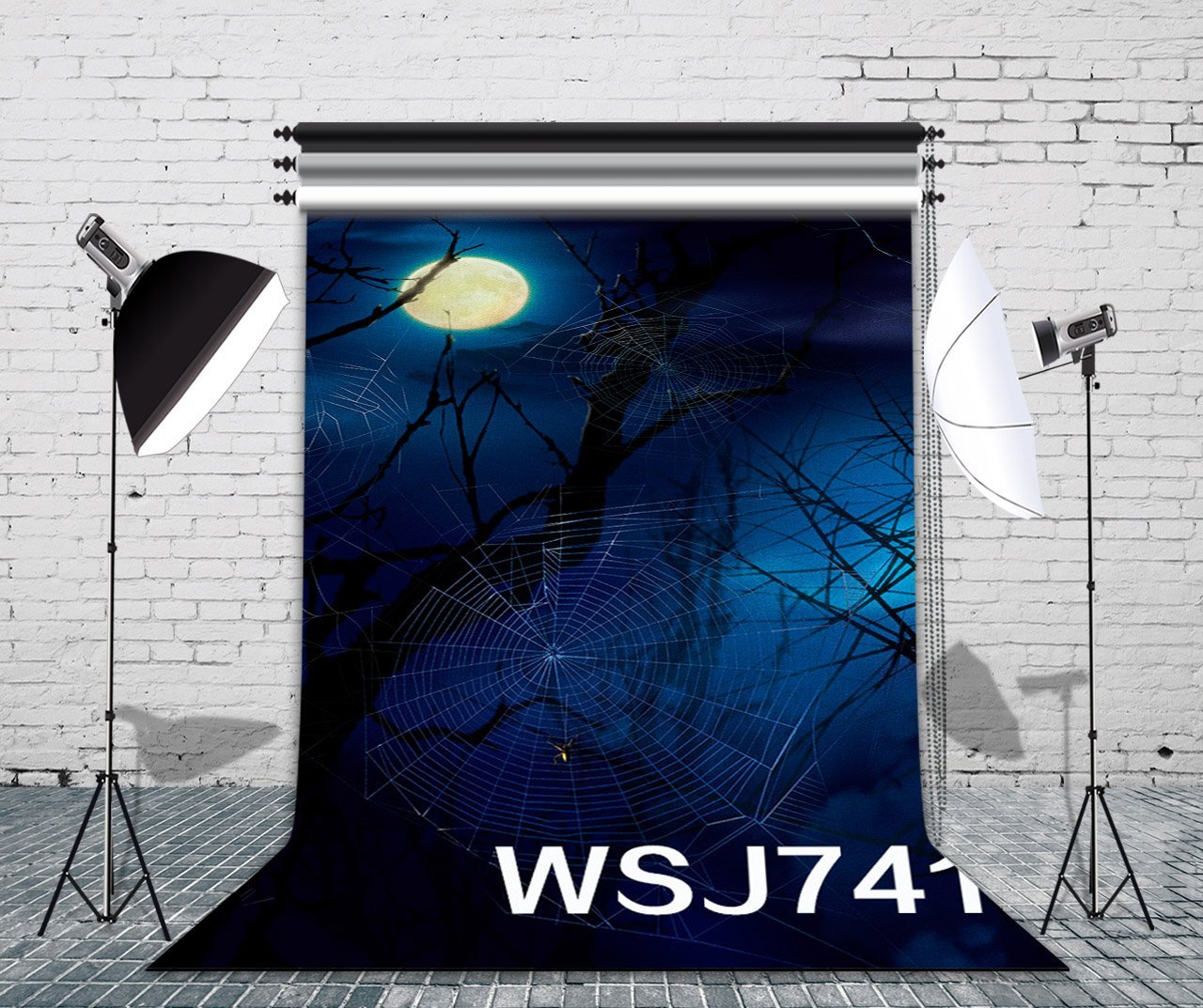 MOHome 5x7ft Spiders Web At Night Photography Background Photography ...