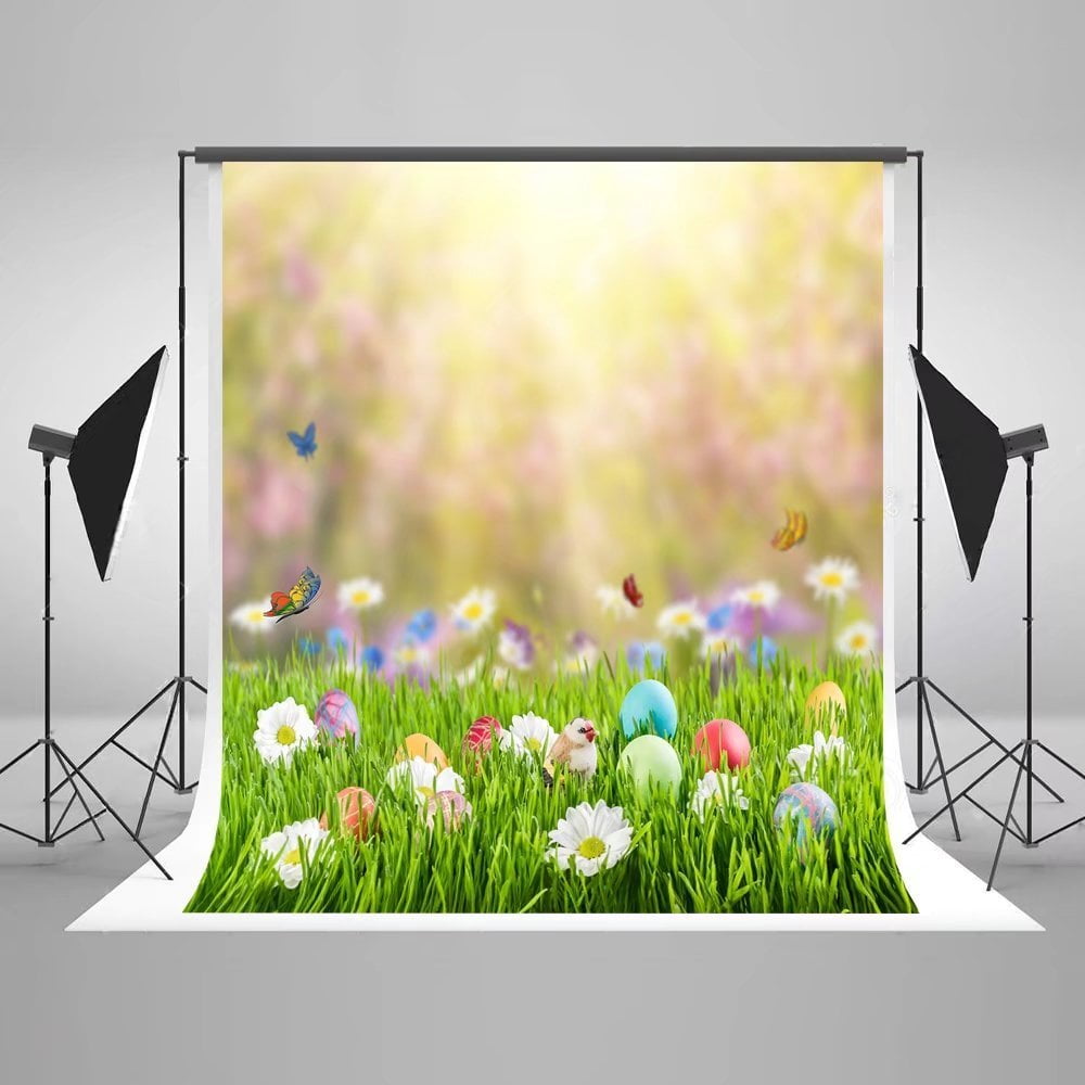 MOHome 5x7ft Spring Photography Backdrops Sunshine Flowers Background ...