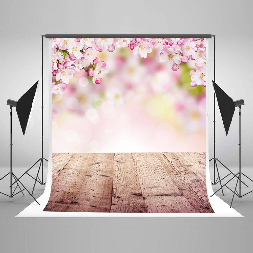 MOHome 5x7ft Spring Scenery Backdrops for Photographers Pink White ...