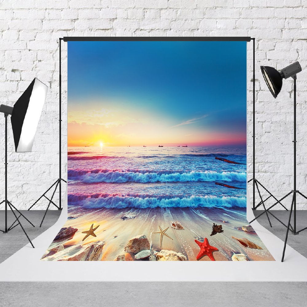 MOHome 5x7ft Summer Sea Beach Photo Backdrops Photography Background ...