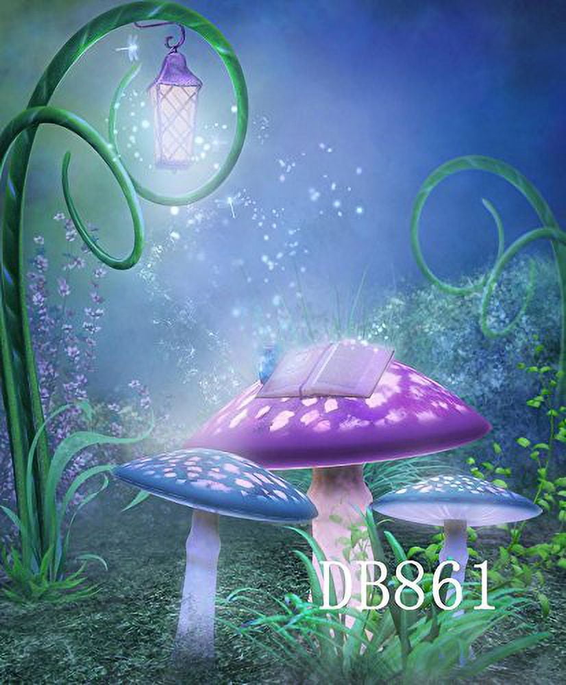 MOHome 5x7ft The Beautiful Mushrooms photography Backdrop Background ...
