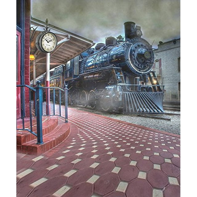 MOHome 5x7ft Train Photography Backdrops Photo Studio Background for ...