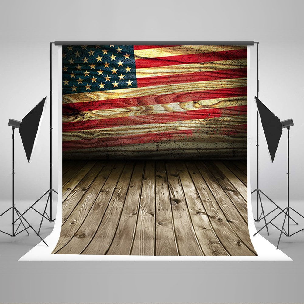 MOHome 5x7ft USA Flag Backdrops for Photography Wood Floor Photography ...