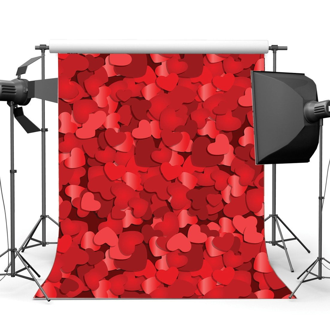 MOHome 5x7ft Valentine's Day Backdrop Red Sweet Hearts Background ...