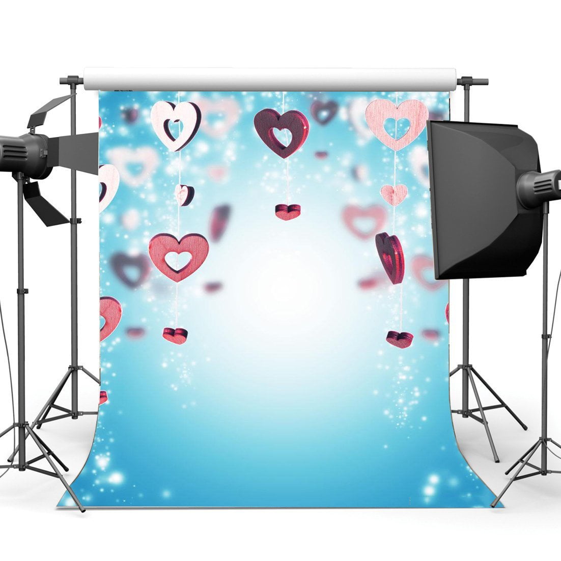 MOHome 5x7ft Valentine's Day Backdrop String Sweet Hearts Background ...