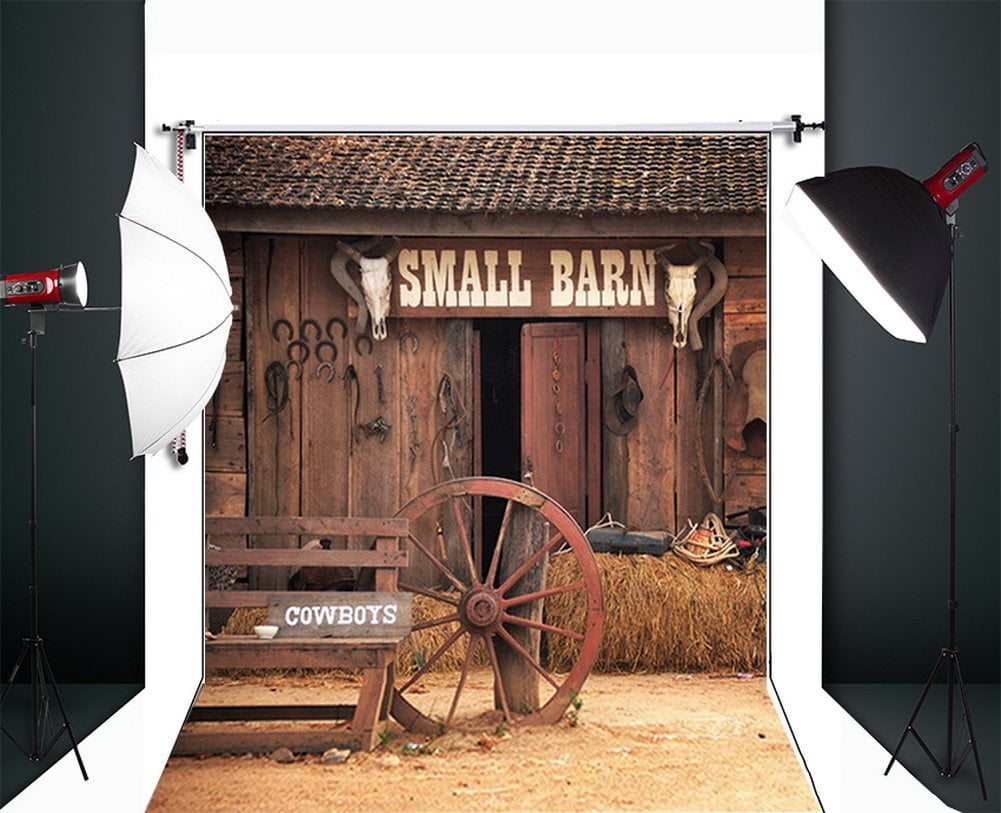MOHome 5x7ft Vintage Farm Small Barn Retro Theme Photography Backdrop ...