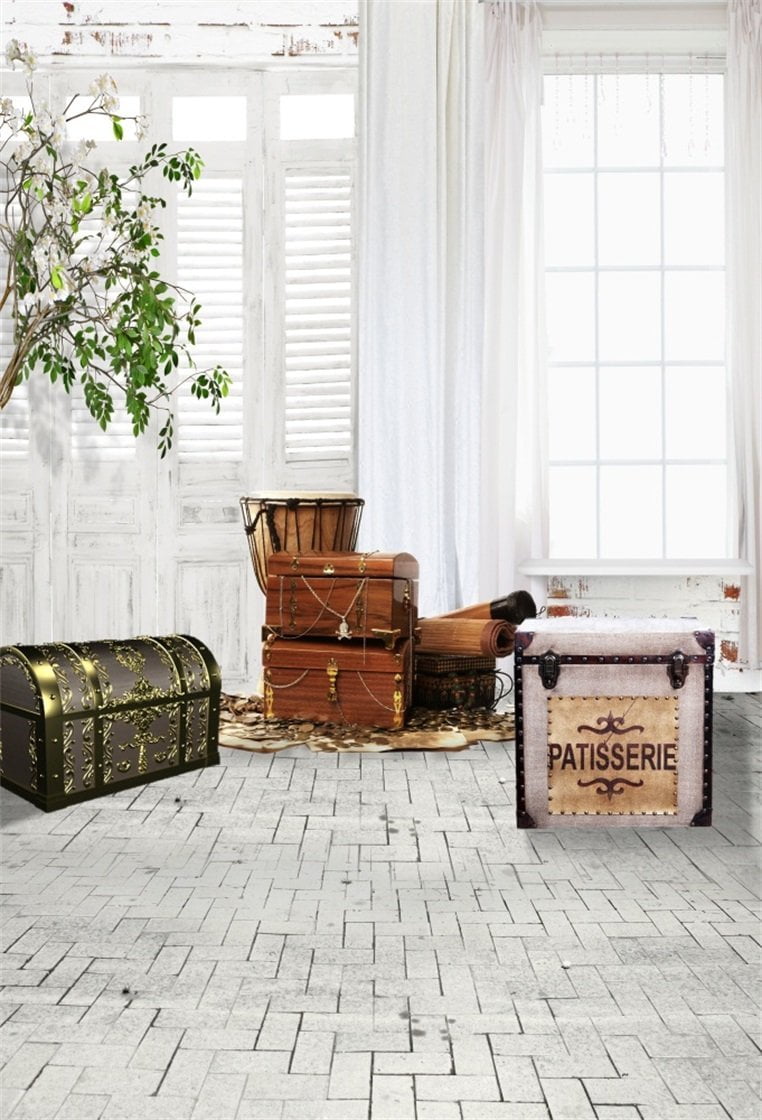 MOHome 5x7ft Vintage Treasure Chest Photography Studio Backdrop ...