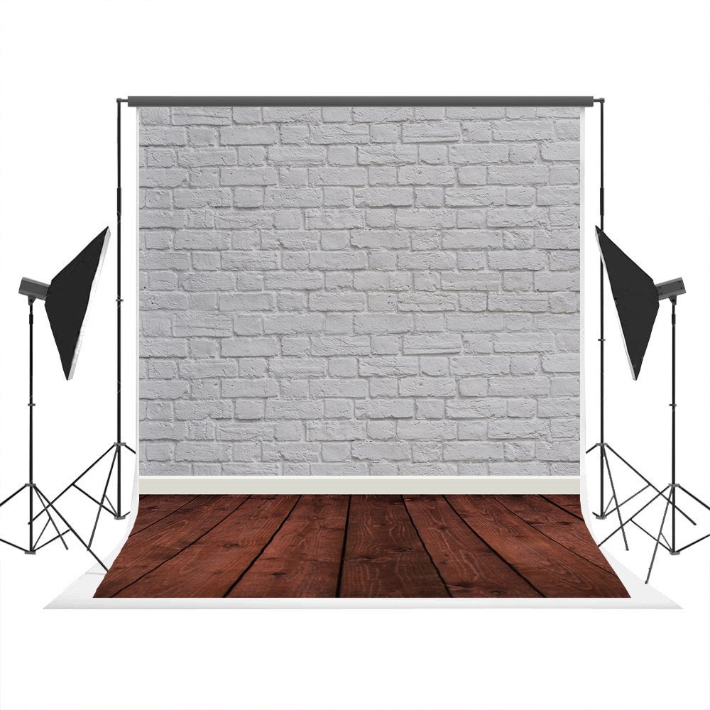 MOHome 5x7ft White Brick Wall Photography Backdrops Photo Studio ...