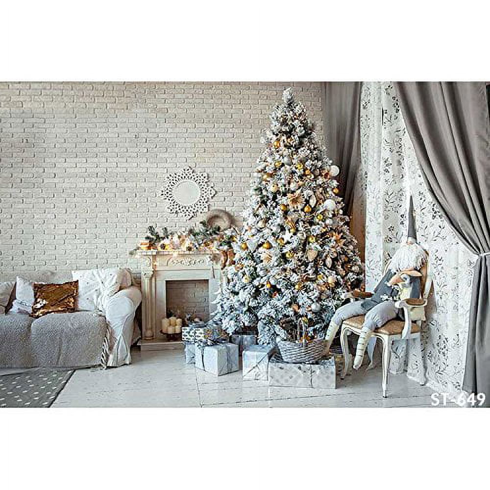MOHome 5x7ft White Christmas Tree Indoor Photography Studio Backdrop ...