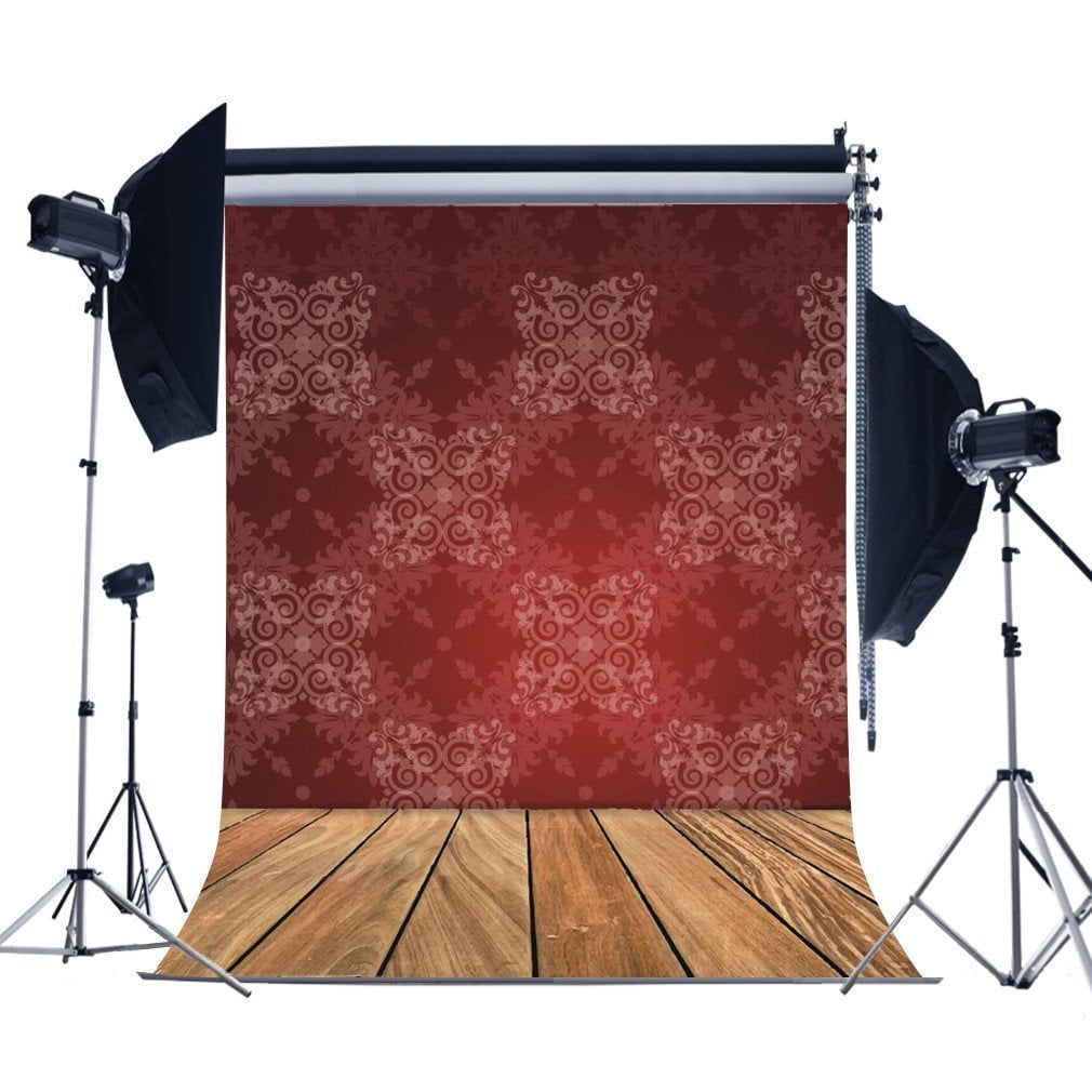MOHome 5x7ft Wood Plank Photography Background Damaske Wall Photography ...