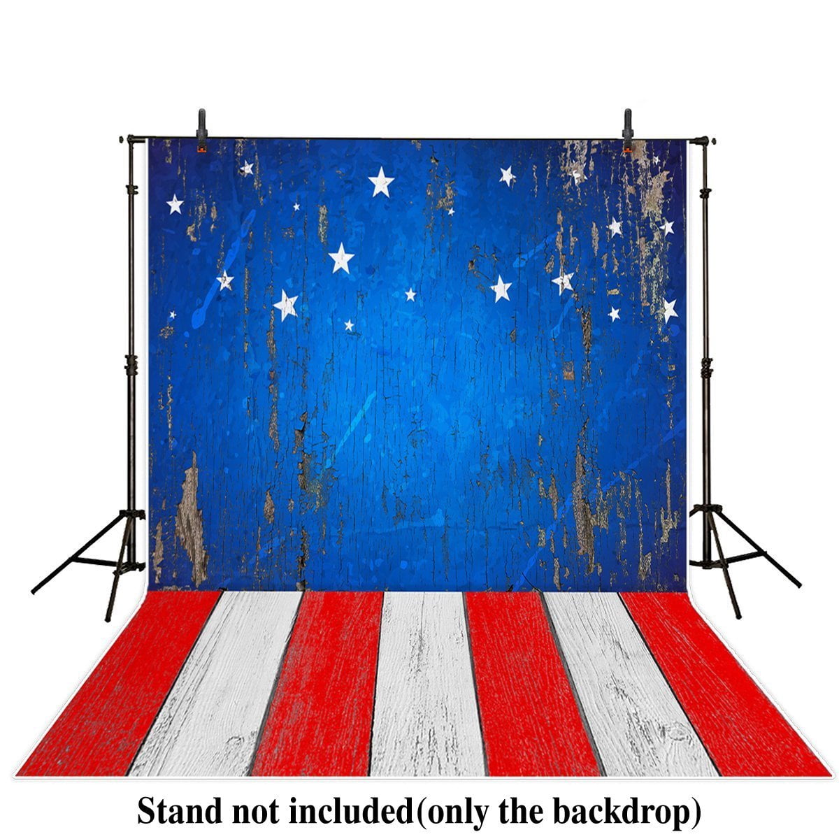 MOHome 5x7ft photography backdrops wooden floor Patriotic American Flag ...