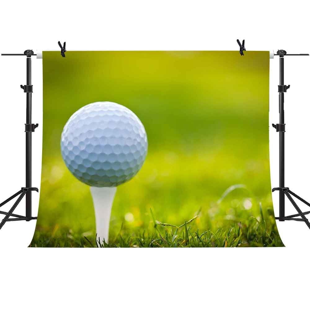 MOHome 7x5Ft Golf Backdrop Outdoor Scenic Green Grass Background Photo ...