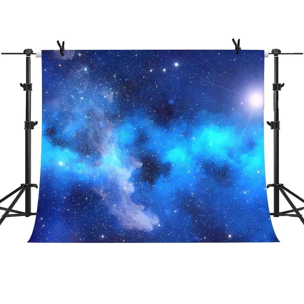 MOHome 7x5Ft Starry Sky Backdrop Milky Way Universe Background Blue ...
