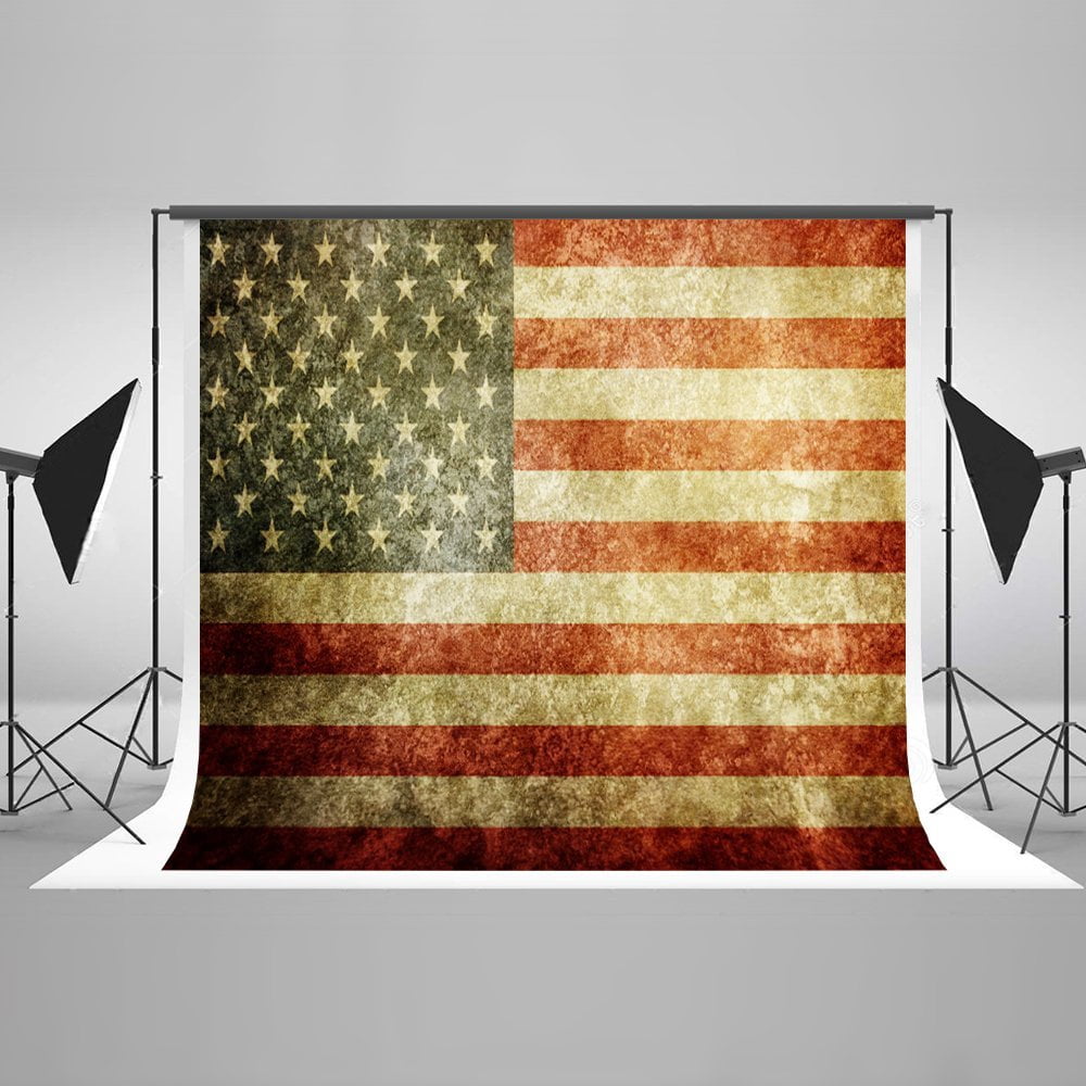 MOHome 7x5ft American Star Flag Backdrop Customized Size Strip Flag for ...