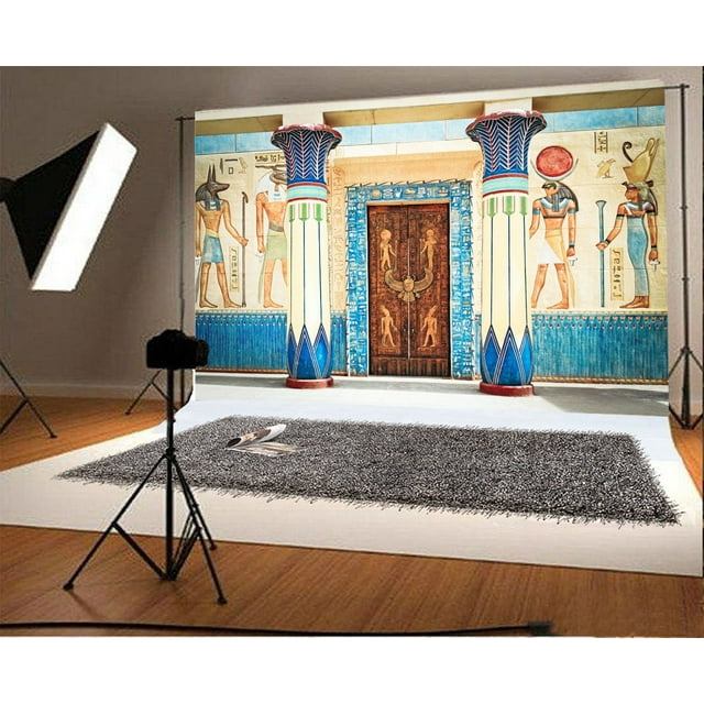 MOHome 7x5ft Ancient Egyptian Mural Painting Backdrop Pharaoh ...