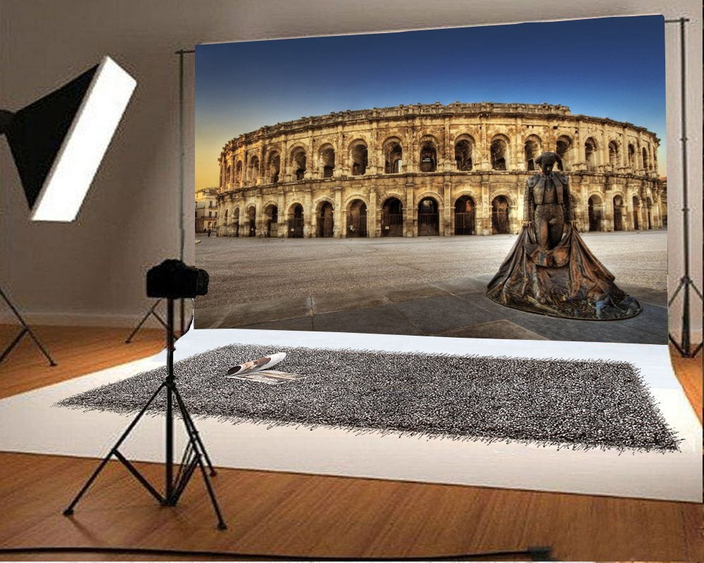 MOHome 7x5ft Ancient Roman Colosseum Backdrop Abattoir Carving Statue ...