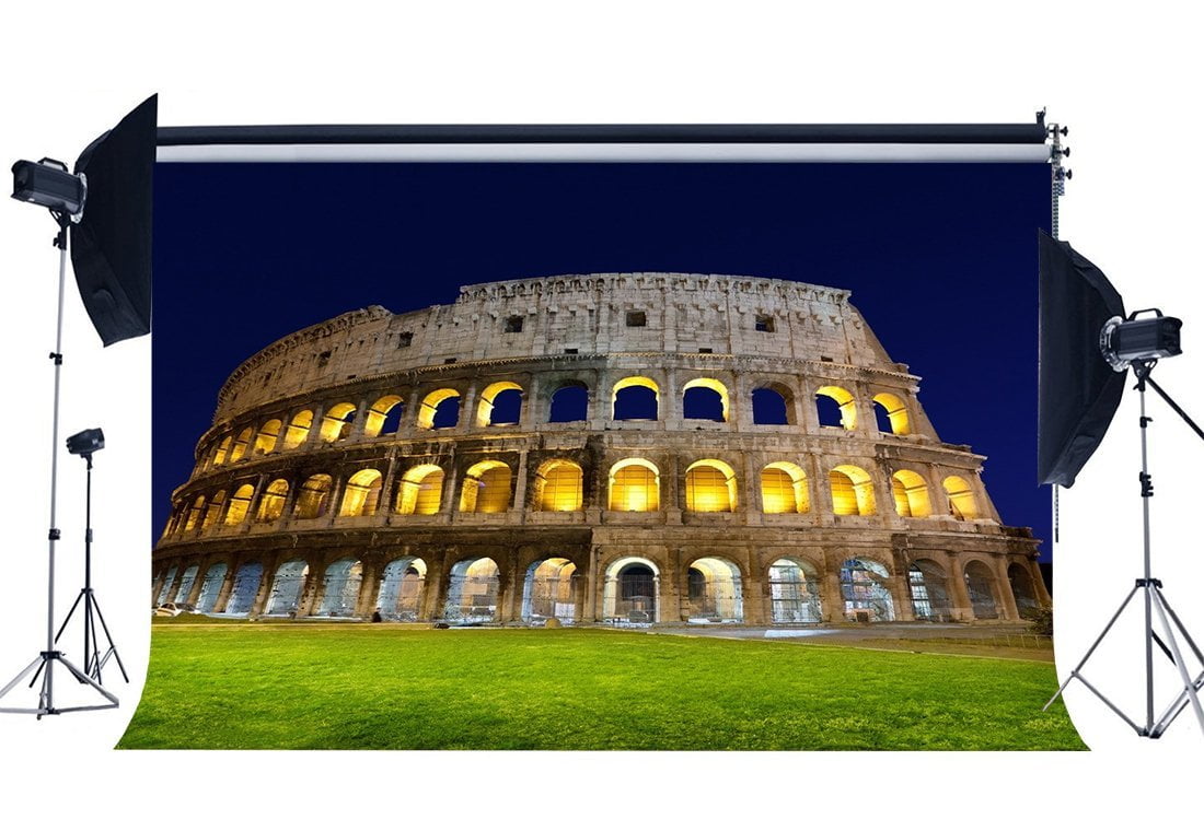 MOHome 7x5ft Ancient Rome Colosseum Backdrop Old Arch Dooe Shining ...