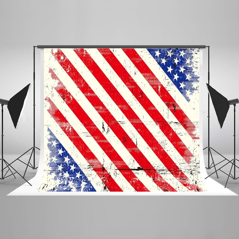 MOHome 7x5ft Art Printed photography background Flag Independence Day ...