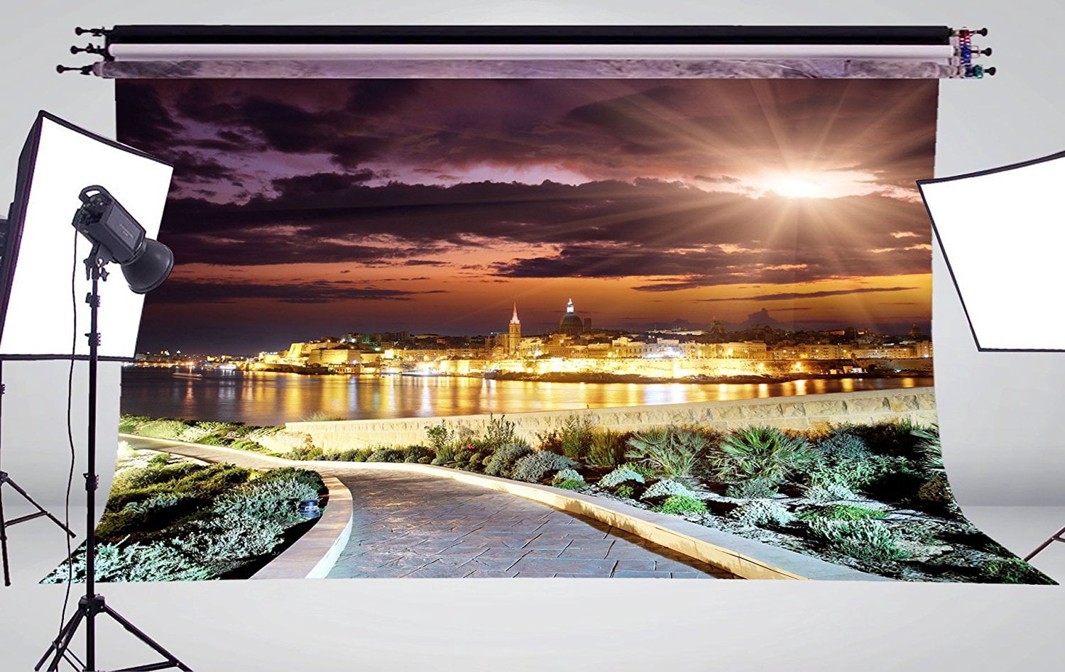 MOHome 7x5ft Beautiful Bustling City Photo Background Photography ...