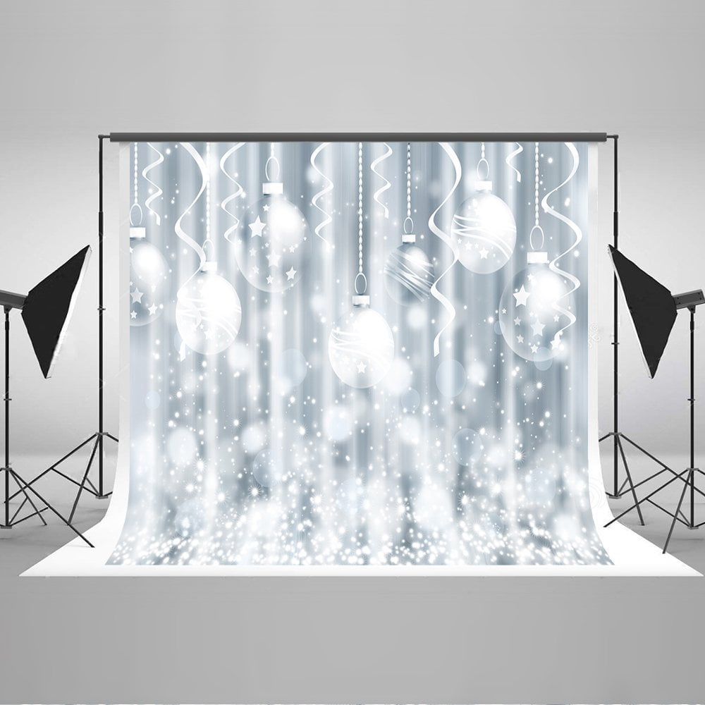 MOHome 7x5ft Birthday Silver Photography Background Ribbon Photo Studio ...