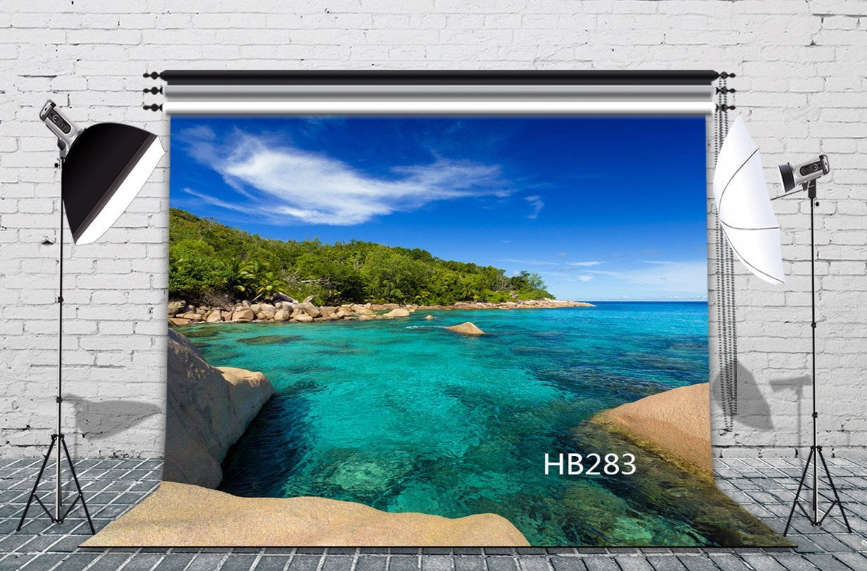 MOHome 7x5ft Blue Sea Water Photography Background Photography Backdrop ...