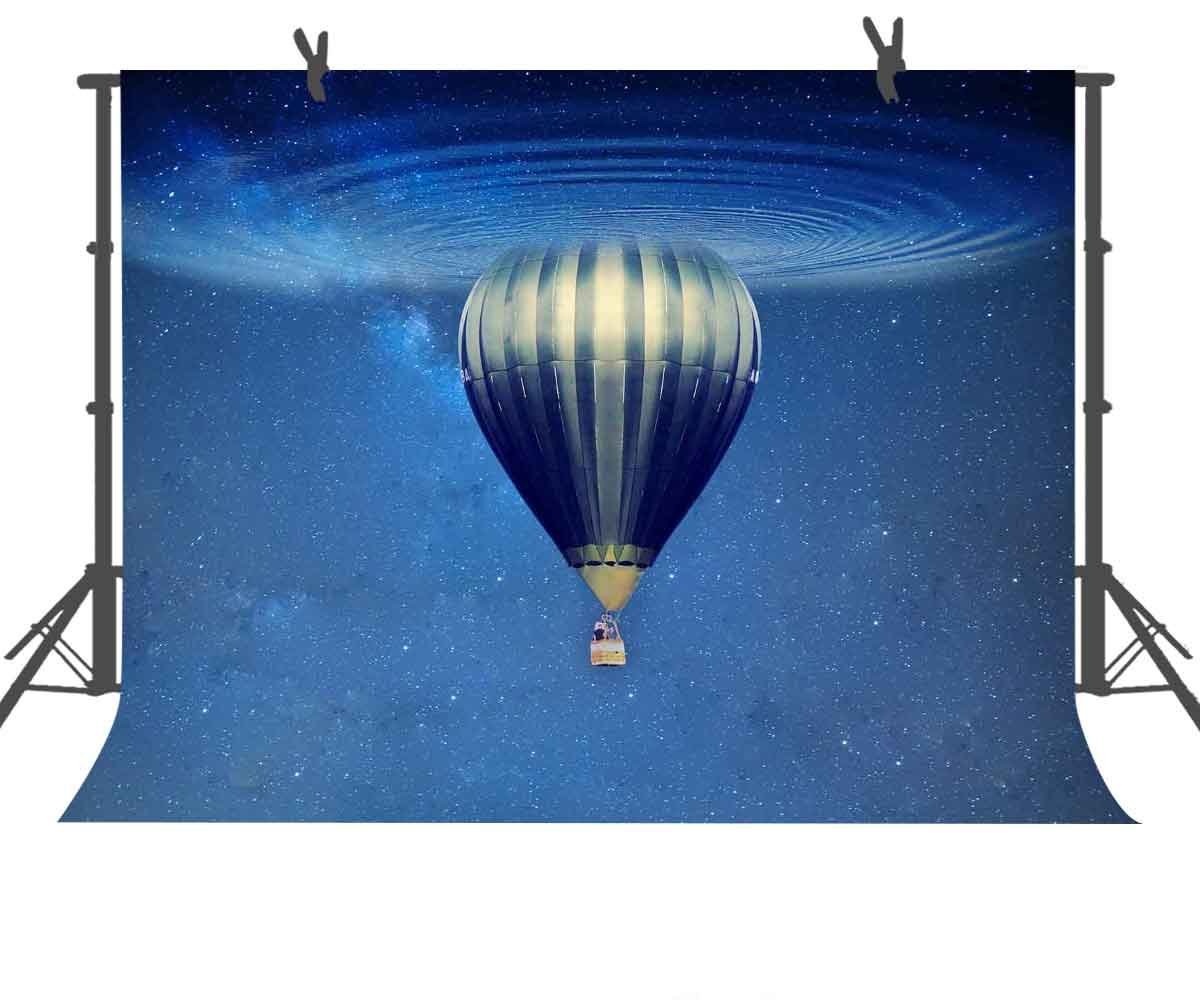 MOHome 7x5ft Cartoon Starry Hot Air Balloon Backdrop Studio Photography ...