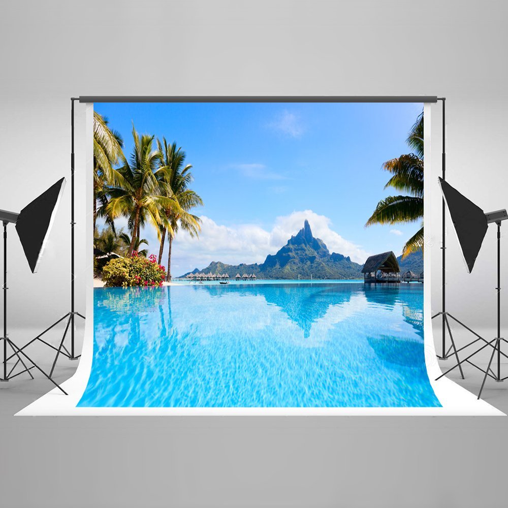 MOHome 7x5ft Children Photography Backdrops for Photographers Blue Sea ...