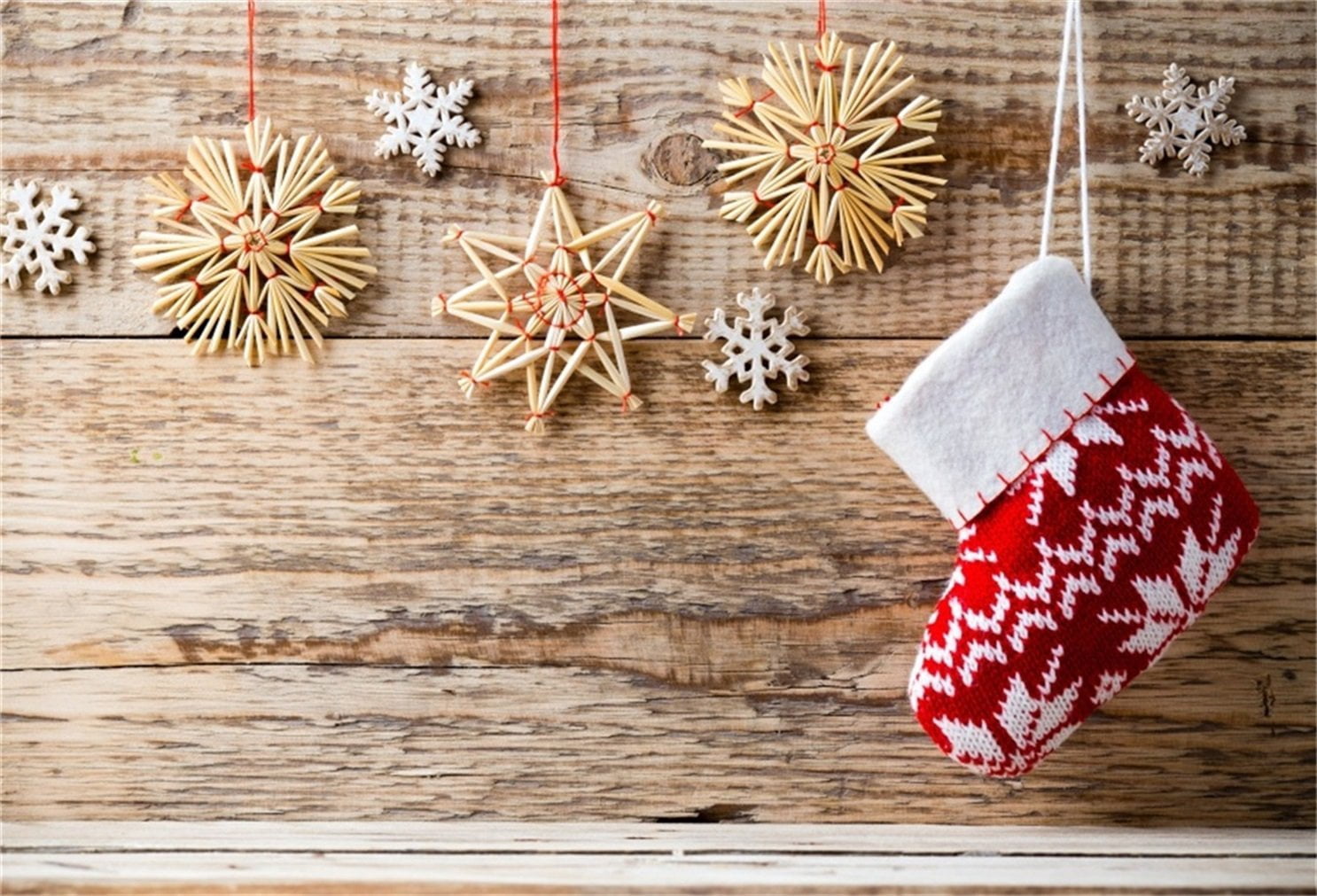 MOHome 7x5ft Christmas Backdrop Xmas Snowflake Decoration Photography ...