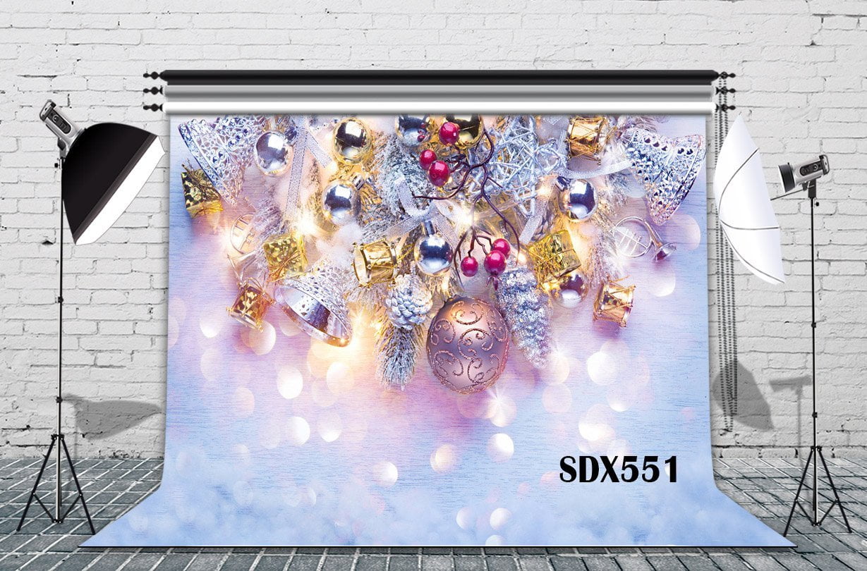 MOHome 7x5ft Christmas Balls Decorations Christmas Photography ...