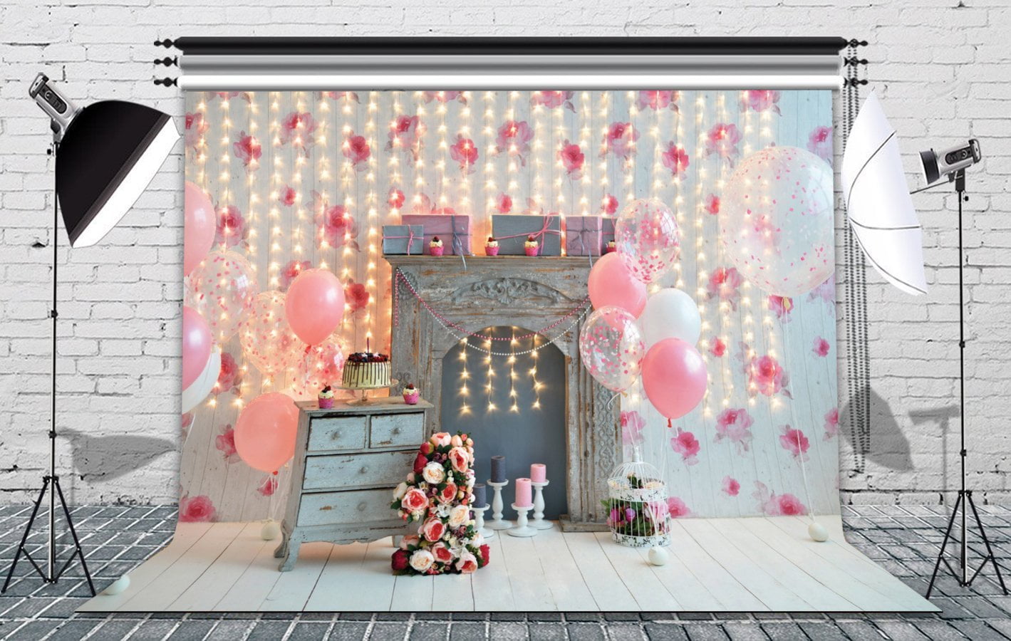 MOHome 7x5ft Colorful Balloons Photography Backdrops Studio Background ...