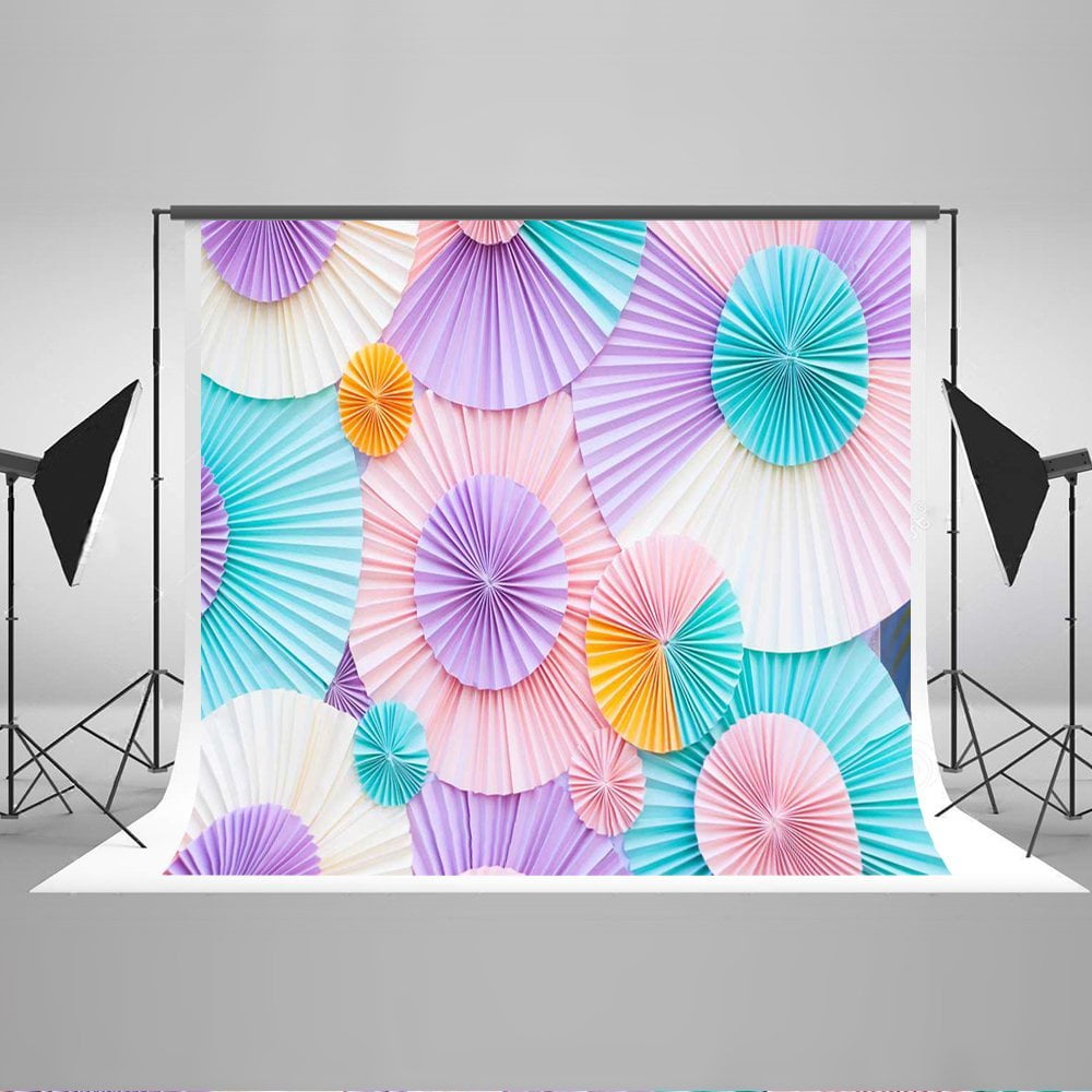 MOHome 7x5ft Colorful Paper Flower Backdrop for Children 3D Flower ...