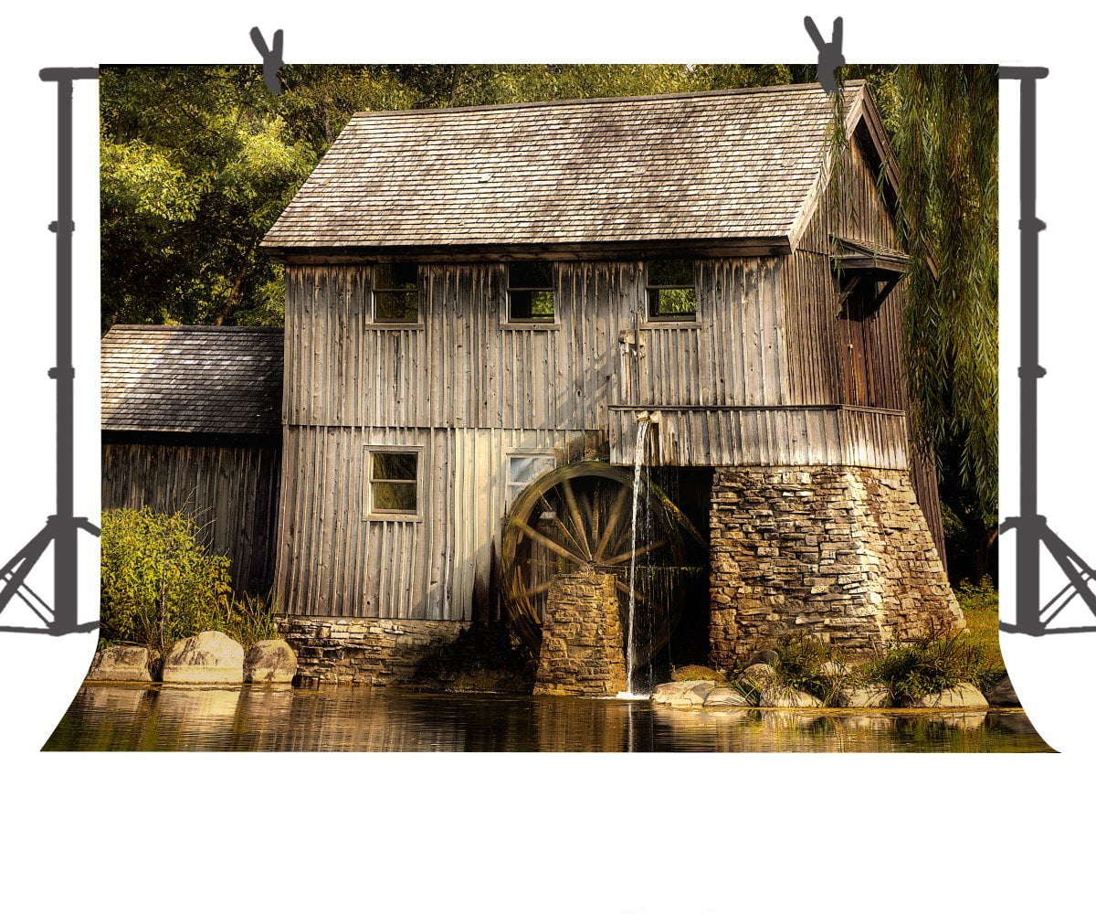 MOHome 7x5ft Countryside Wood House Photography Backdrop Studio Photo ...