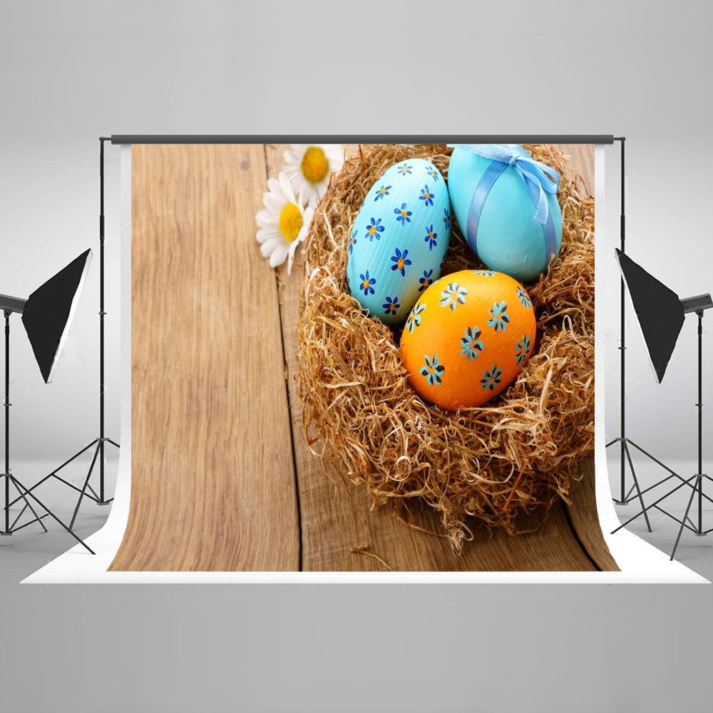 MOHome 7x5ft Easter Egg Backdrop Wood Easter Photography Backdrops ...