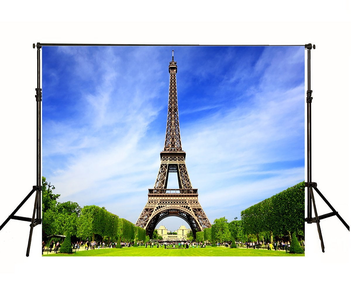 MOHome 7x5ft Eiffel Tower photography Paris backdrops blue sky ...