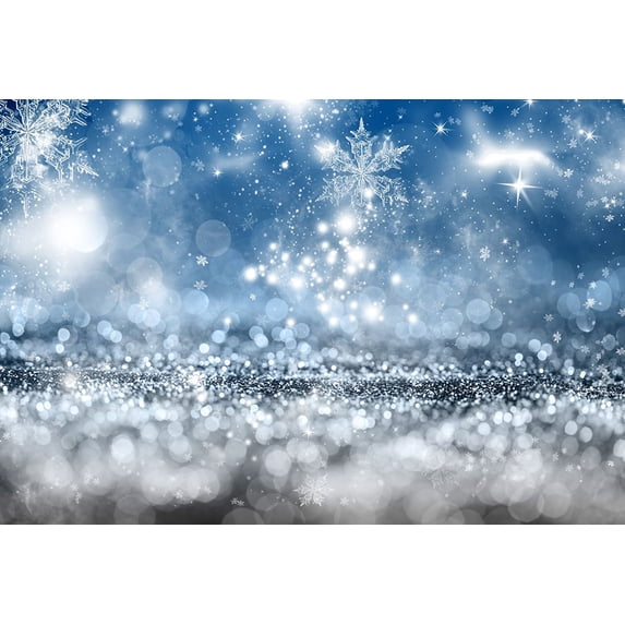 MOHome 7x5ft Glitter Birthday Backdrop Snowflake Polka Photo ...