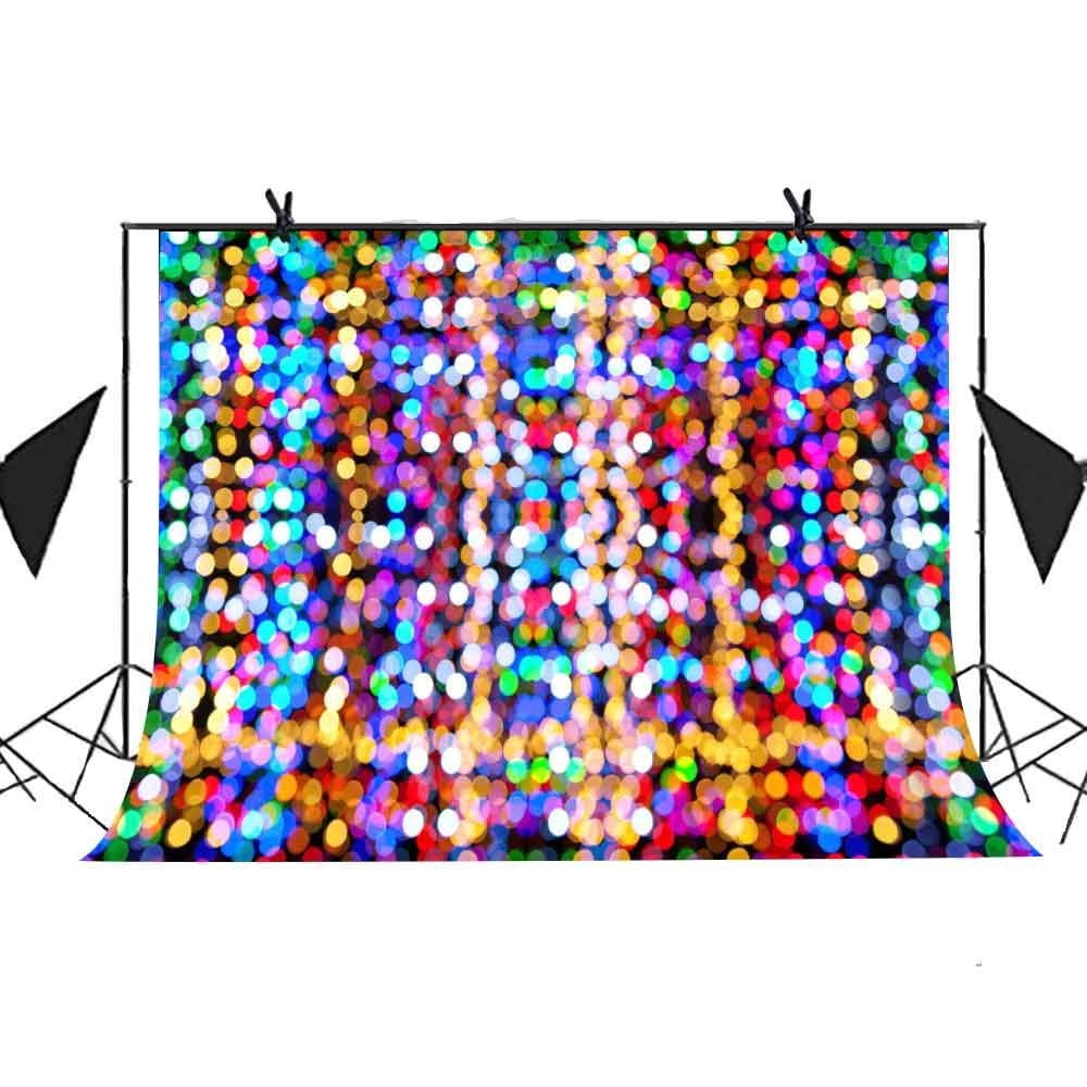 MOHome 7x5ft Gorgeous Lighting Backdrop Colorful Light Fashion ...