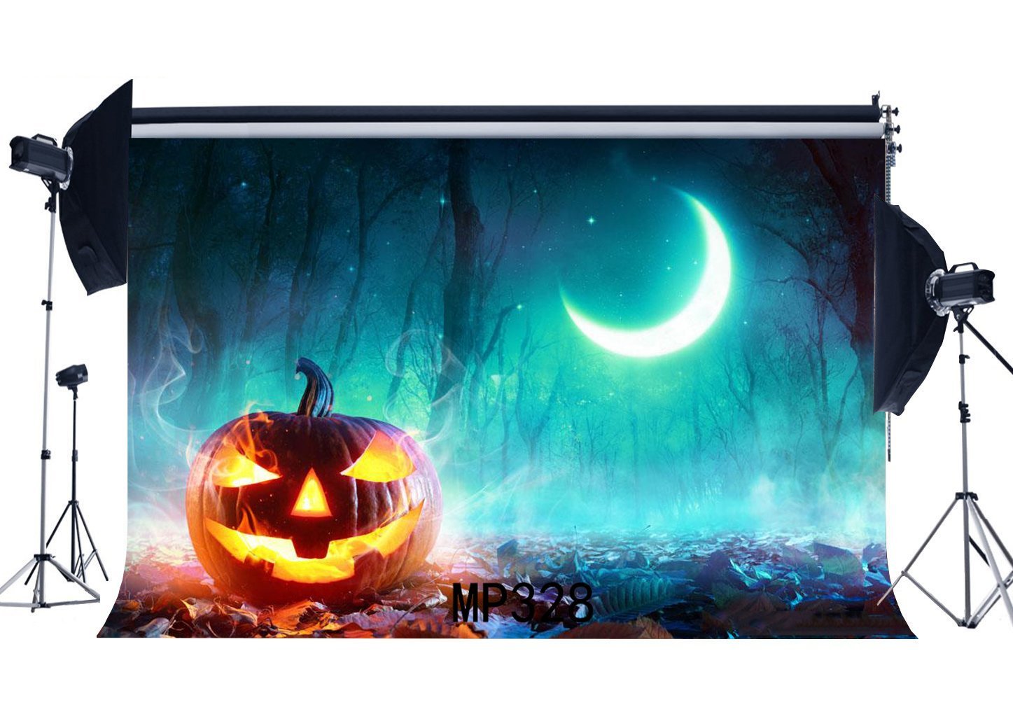 MOHome 7x5ft Hallowmas Backdrop Halloween Horror Night Mysterious ...