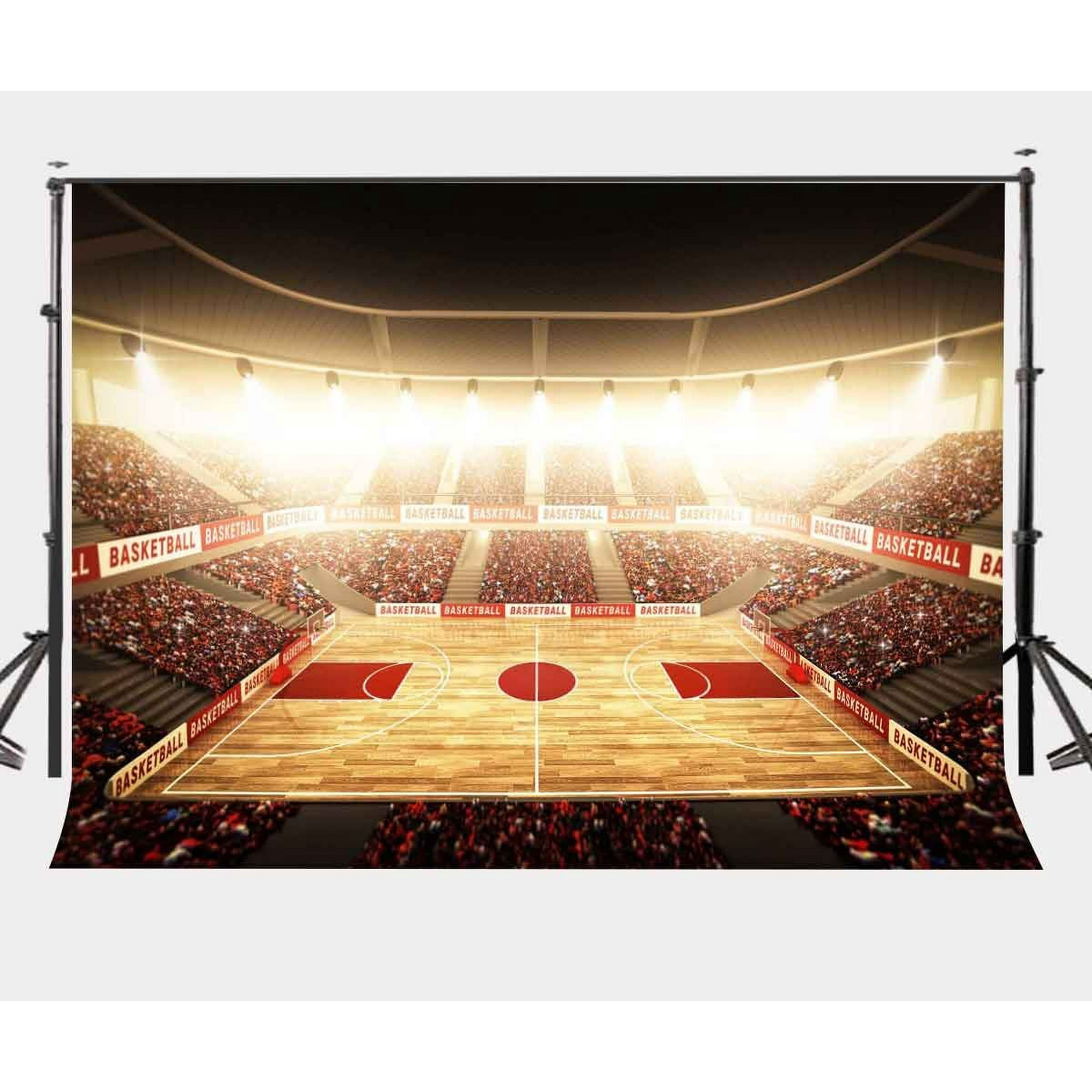 Indoor Basketball Court Background