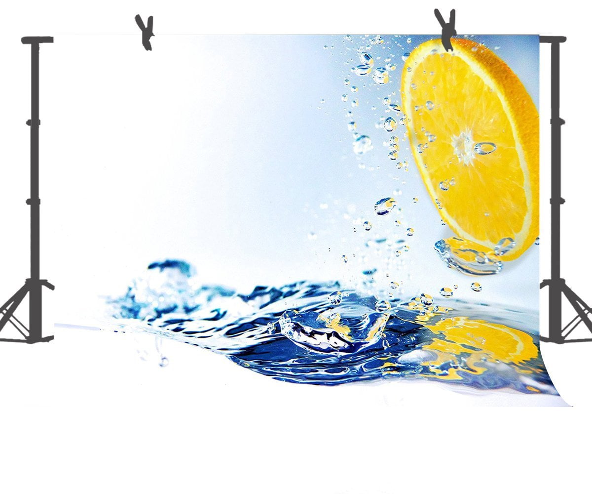 MOHome 7x5ft Lemon and Water Photography Backdrop Studio Props Fresh ...