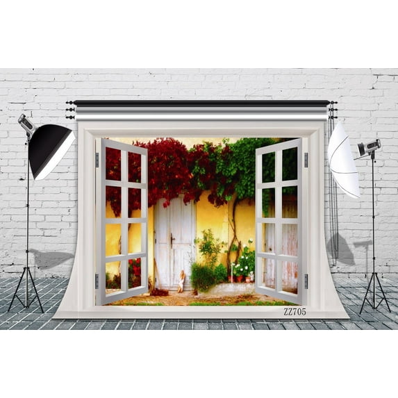 MOHome 7x5ft Out of the Window Scenery Photography Backdrop Studio ...