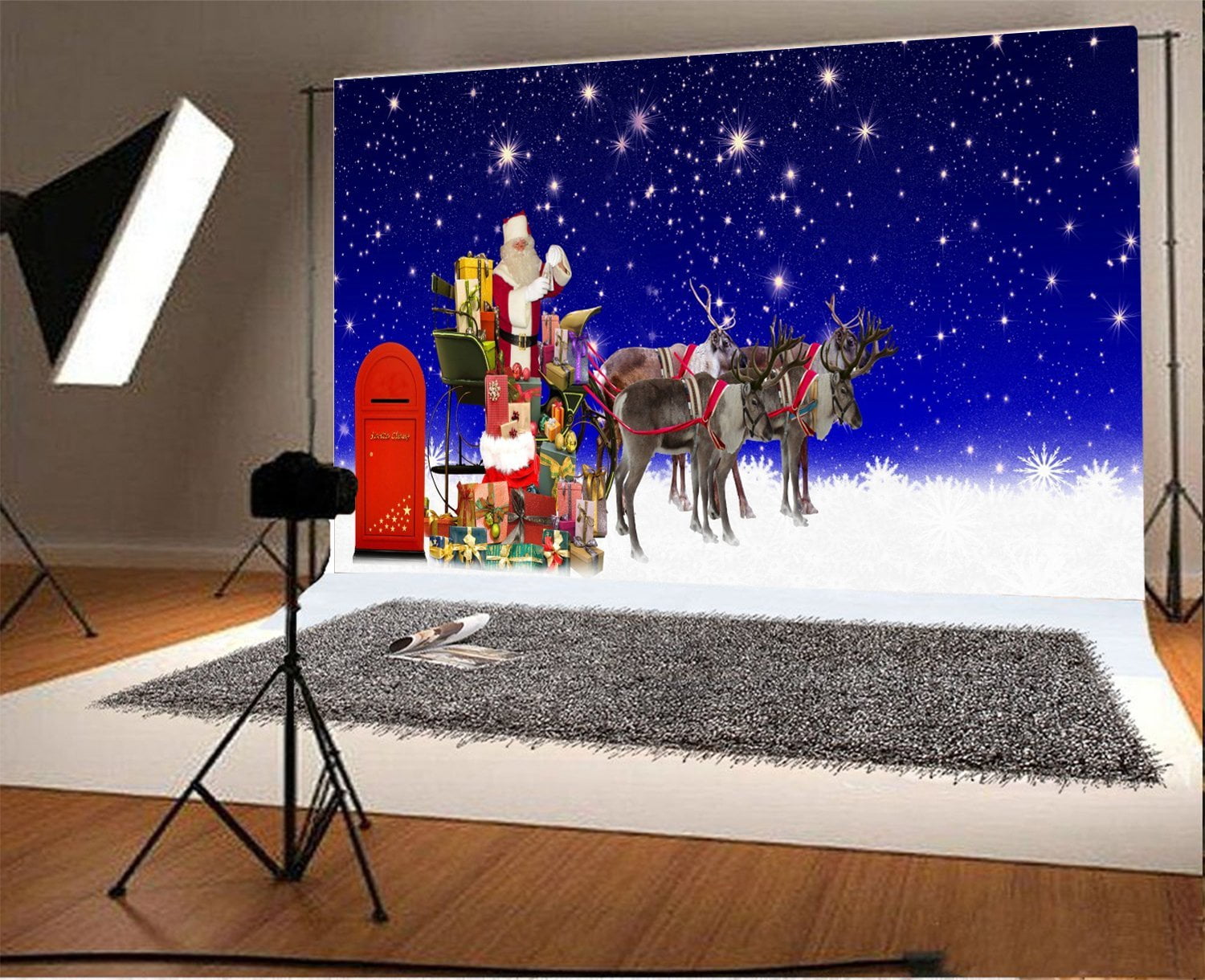 MOHome 7x5ft Outdoor Or Indoor Christmas Backdrop Studio Props ...