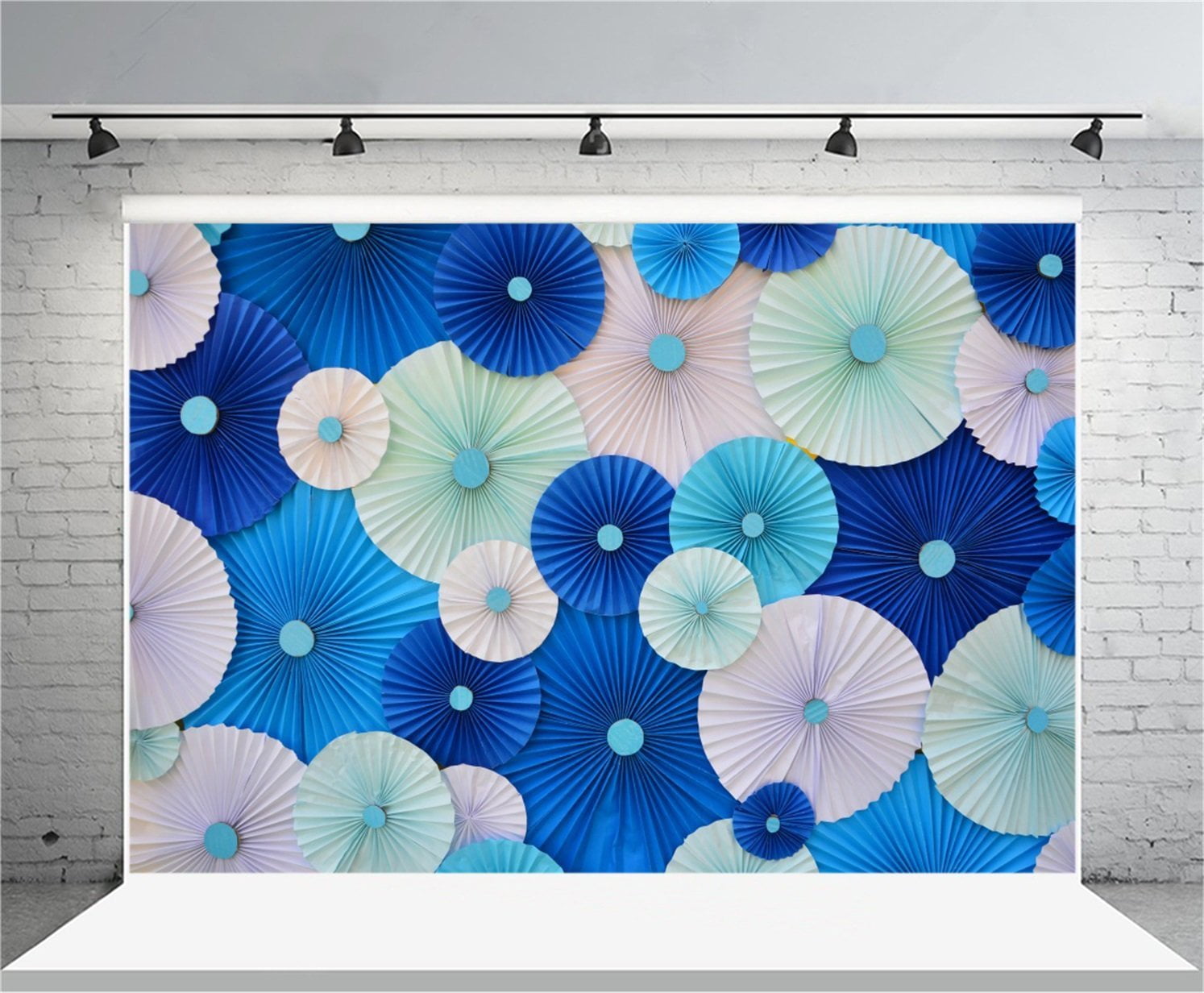 MOHome 7x5ft Paper Fans Decoration Backdrop Party Streamer Photography ...