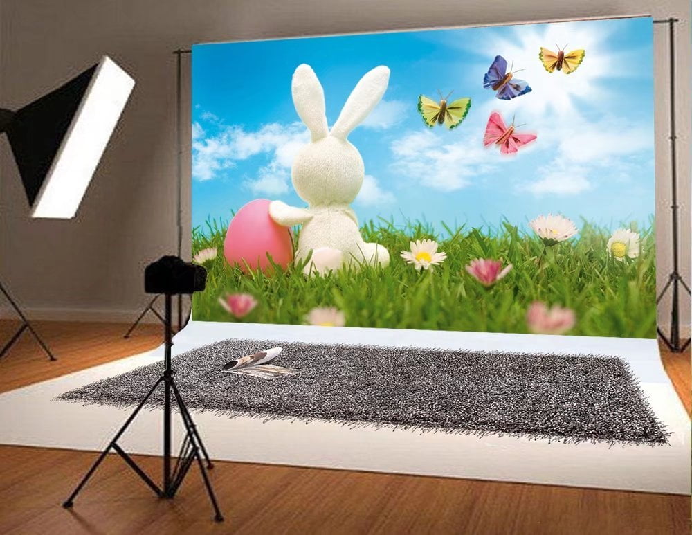 MOHome 7x5ft Photographic Background Nature Scenery Rabbit Backdrop ...