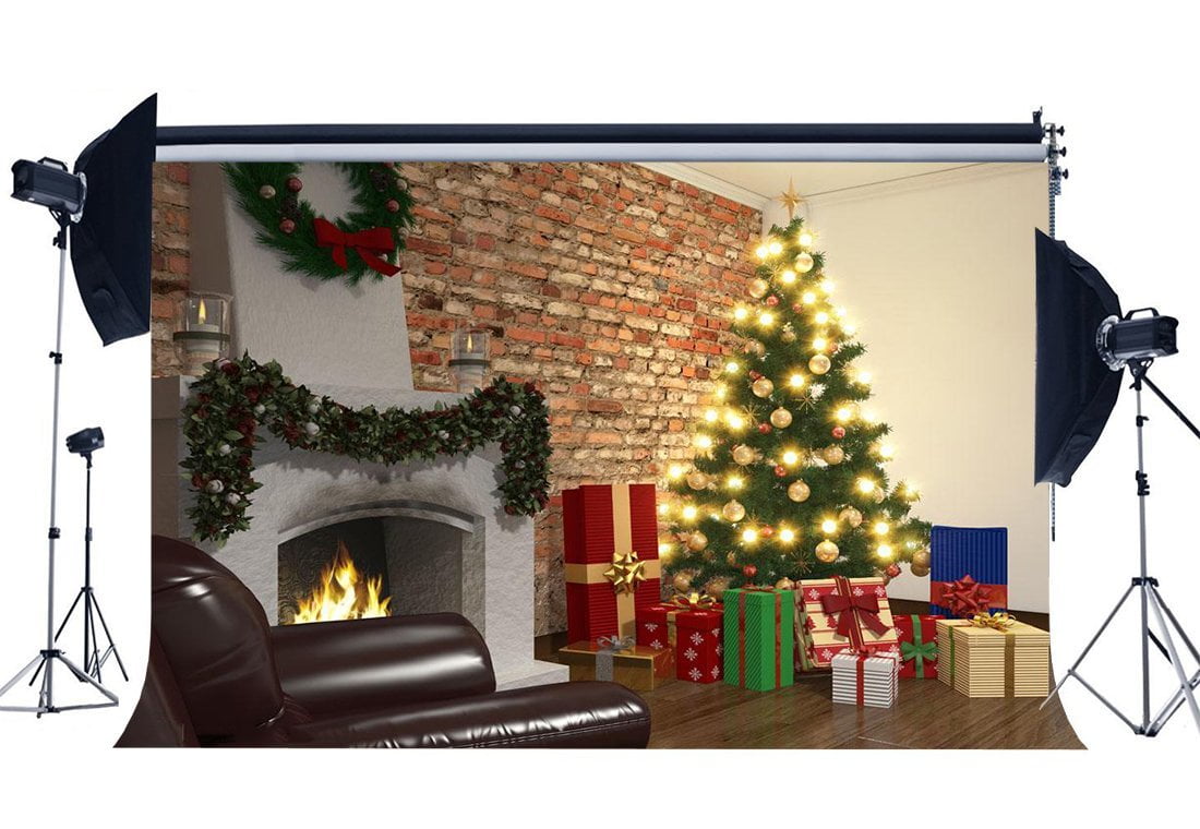 MOHome 7x5ft Photography Backdrop Christmas Decoration Tree Gifts Box ...