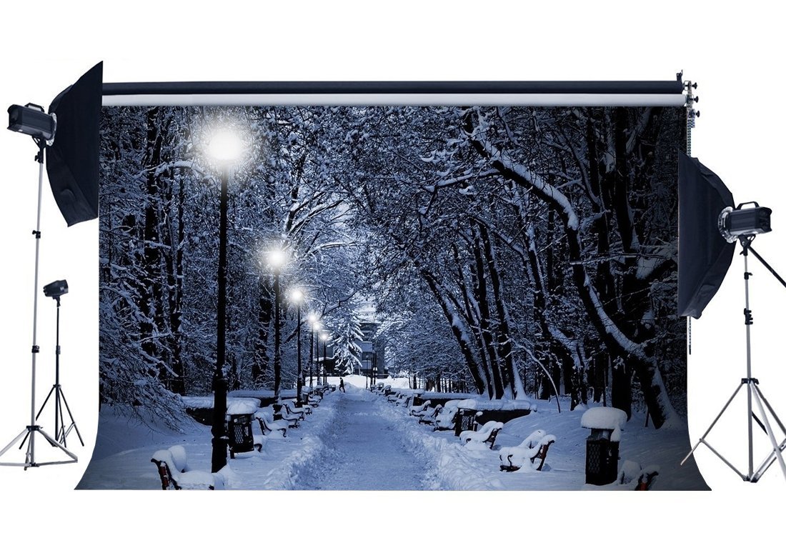 MOHome 7x5ft Photography Backdrop Christmas Tree Rustic Forest Heavy ...