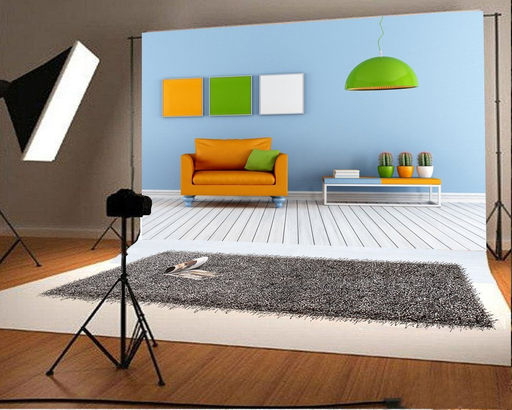 MOHome 7x5ft Photography Backdrop InteriorÂ Stylish Design Sofa Pendent ...