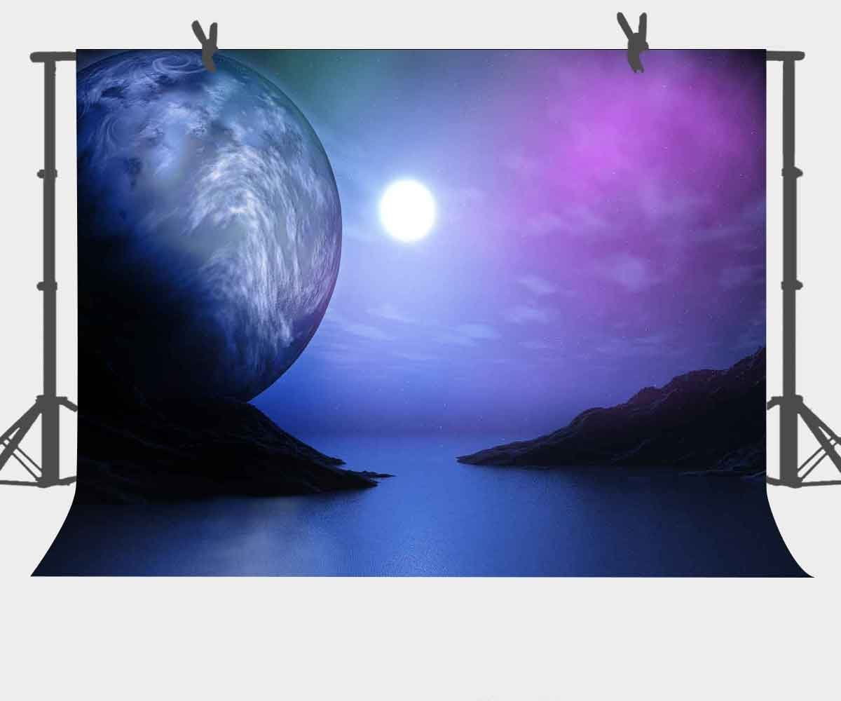 MOHome 7x5ft Photography Backdrop Sky Moon Photo Props Scenery ...