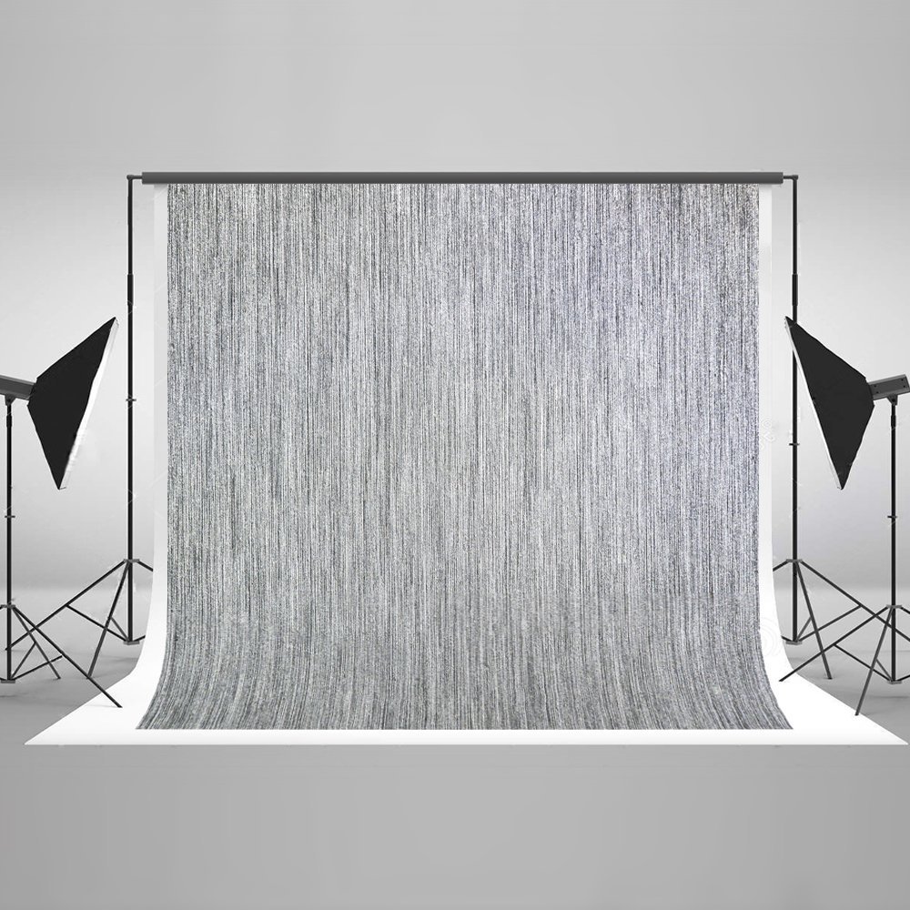 MOHome 7x5ft Photography Backdrop Solid Color Gray Wood Photo ...