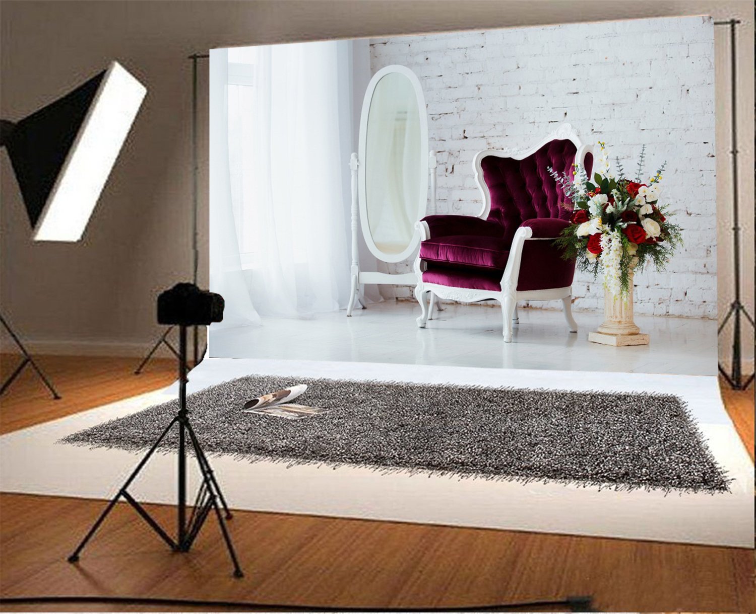 MOHome 7x5ft Photography Backdrop Wedding Interior Dressing Room Magic ...